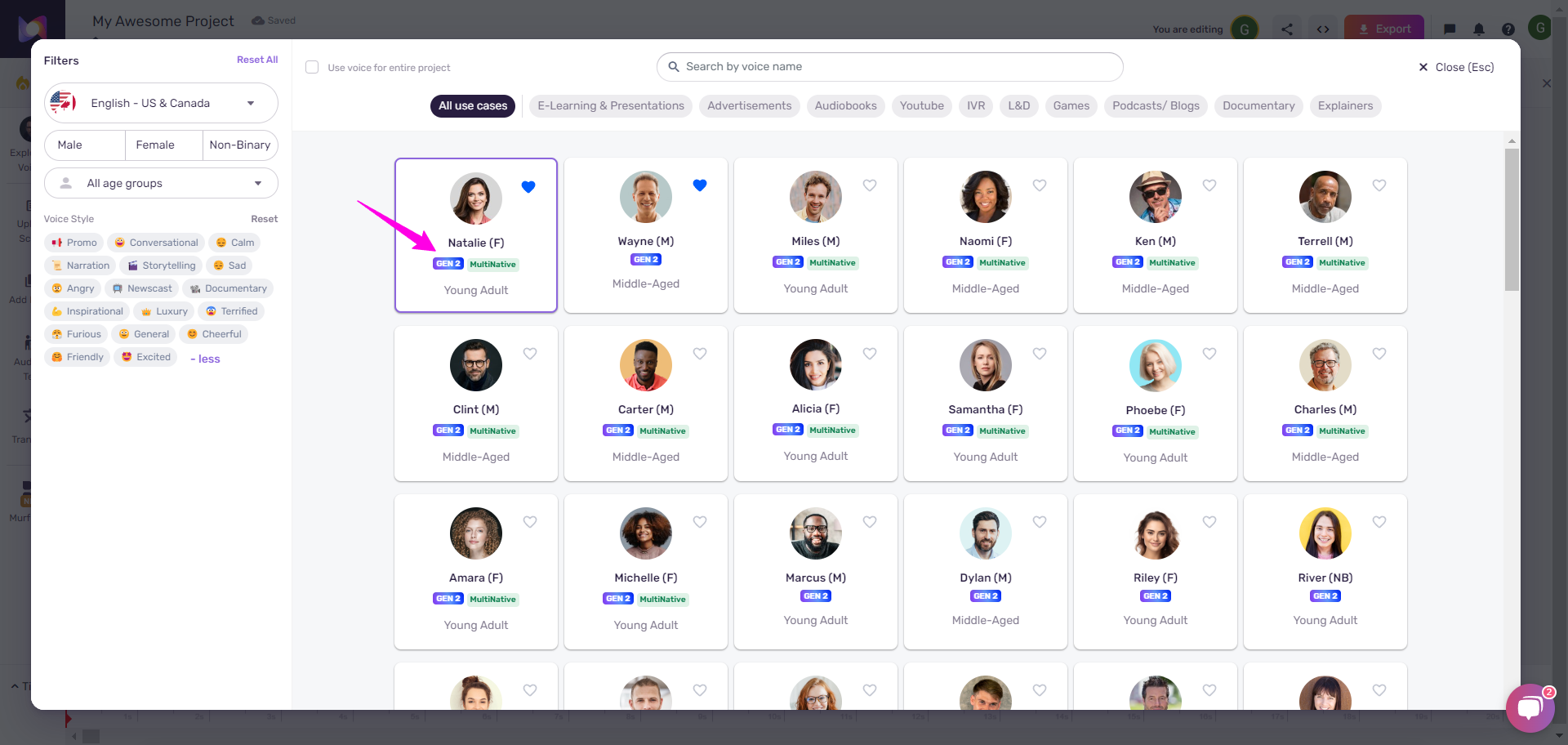 Gen2 Voices and Features